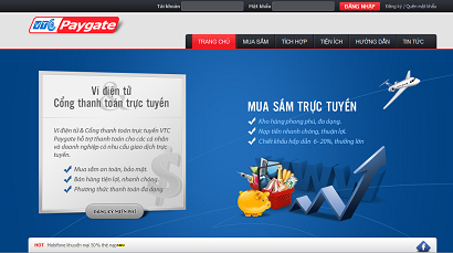 Nạp tiền di động trả trước trên VTC Paygate