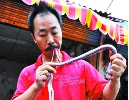 Dị nhân hơn 20 năm chỉ thích ăn rắn, rết sống