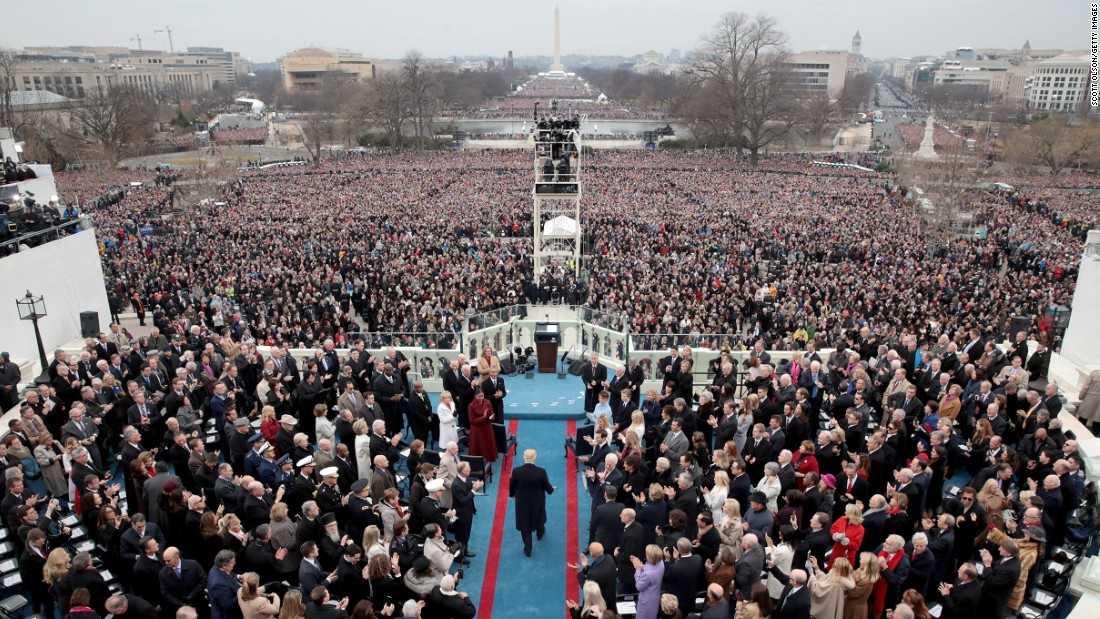 Những Hình ảnh ấn Tượng Nhất Trong Lễ Tuyên Thệ Nhậm Chức Của Tổng Thống Donald Trump