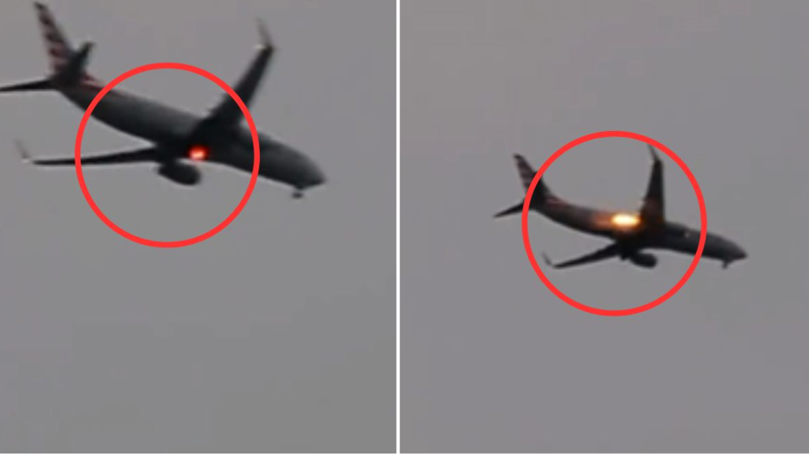 Va phải chim, máy bay Mỹ bốc cháy