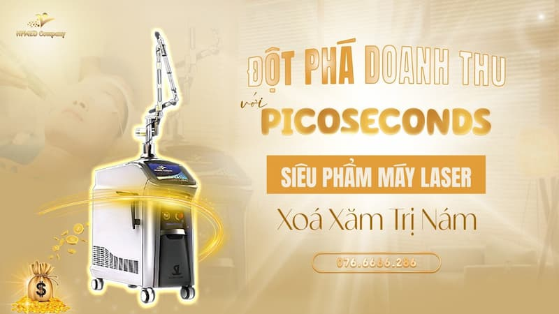 Máy xoá xăm, trị nám Laser Picosecond giá tốt T9/2023