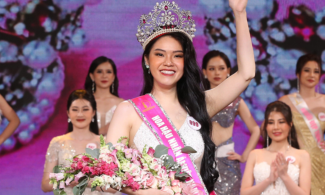 Nữ thạc sĩ cao 1m62 đăng quang Hoa hậu Nhân ái Việt Nam 2023