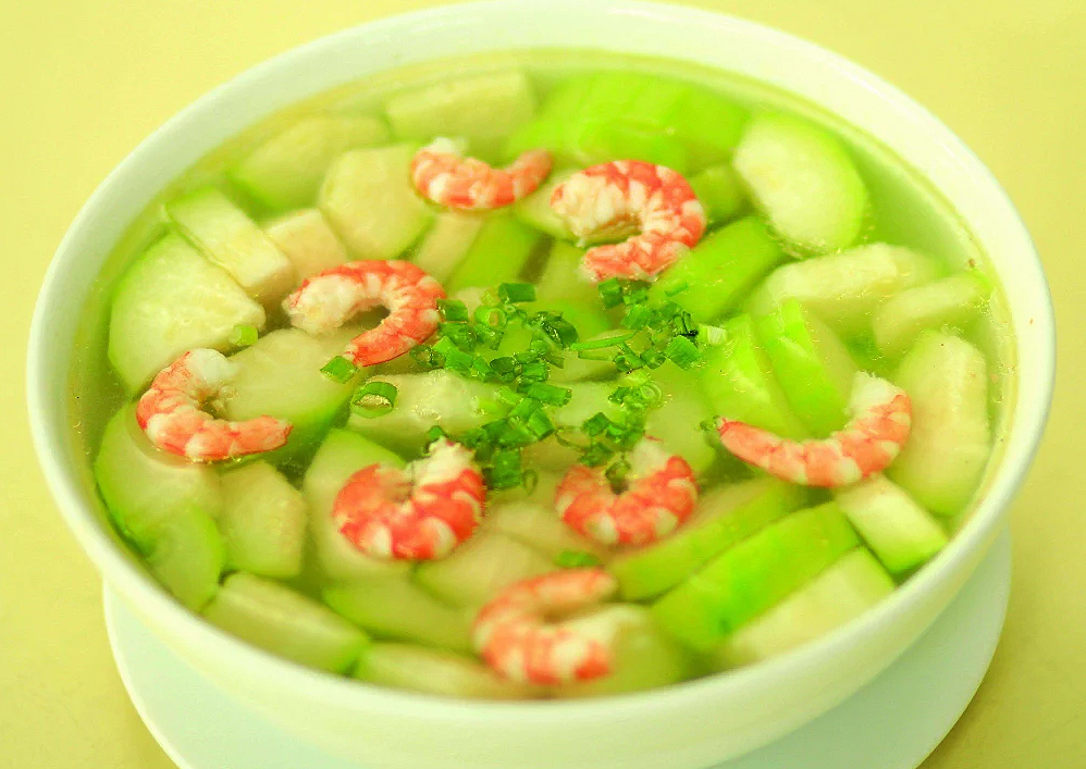 Món ngon mỗi ngày: Canh bí nấu tôm tươi