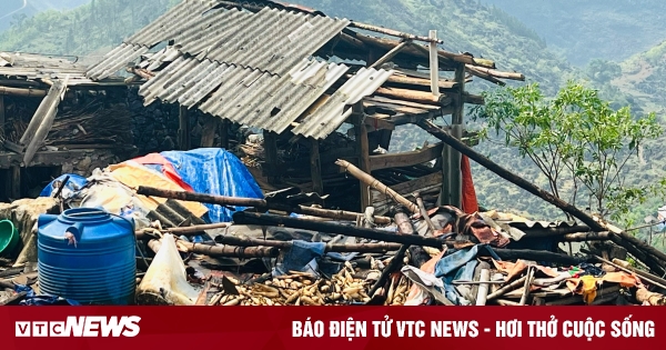 Mưa lớn kèm dông lốc làm sập nhà, bé 5 tuổi tử vong ở Hà Giang