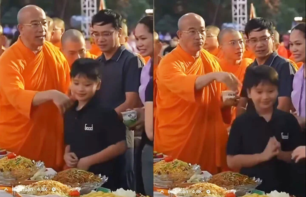 Xôn xao clip 'phẩy tay, không phát quà cho trẻ em', Trụ trì chùa Ba ...