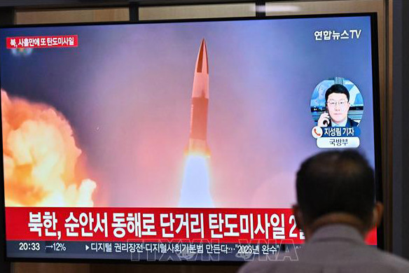 Triều Tiên phóng 2 tên lửa đạn đạo tầm ngắn