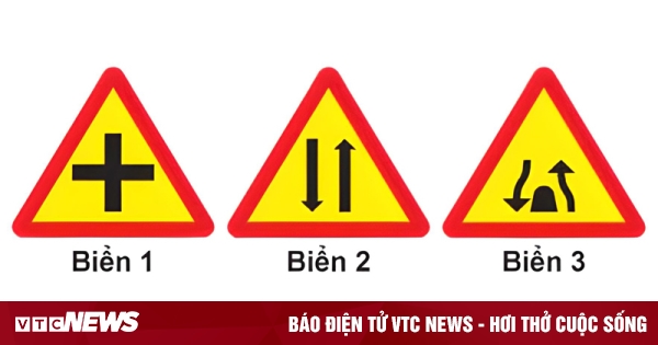Biển nào báo hiệu đường hai chiều?