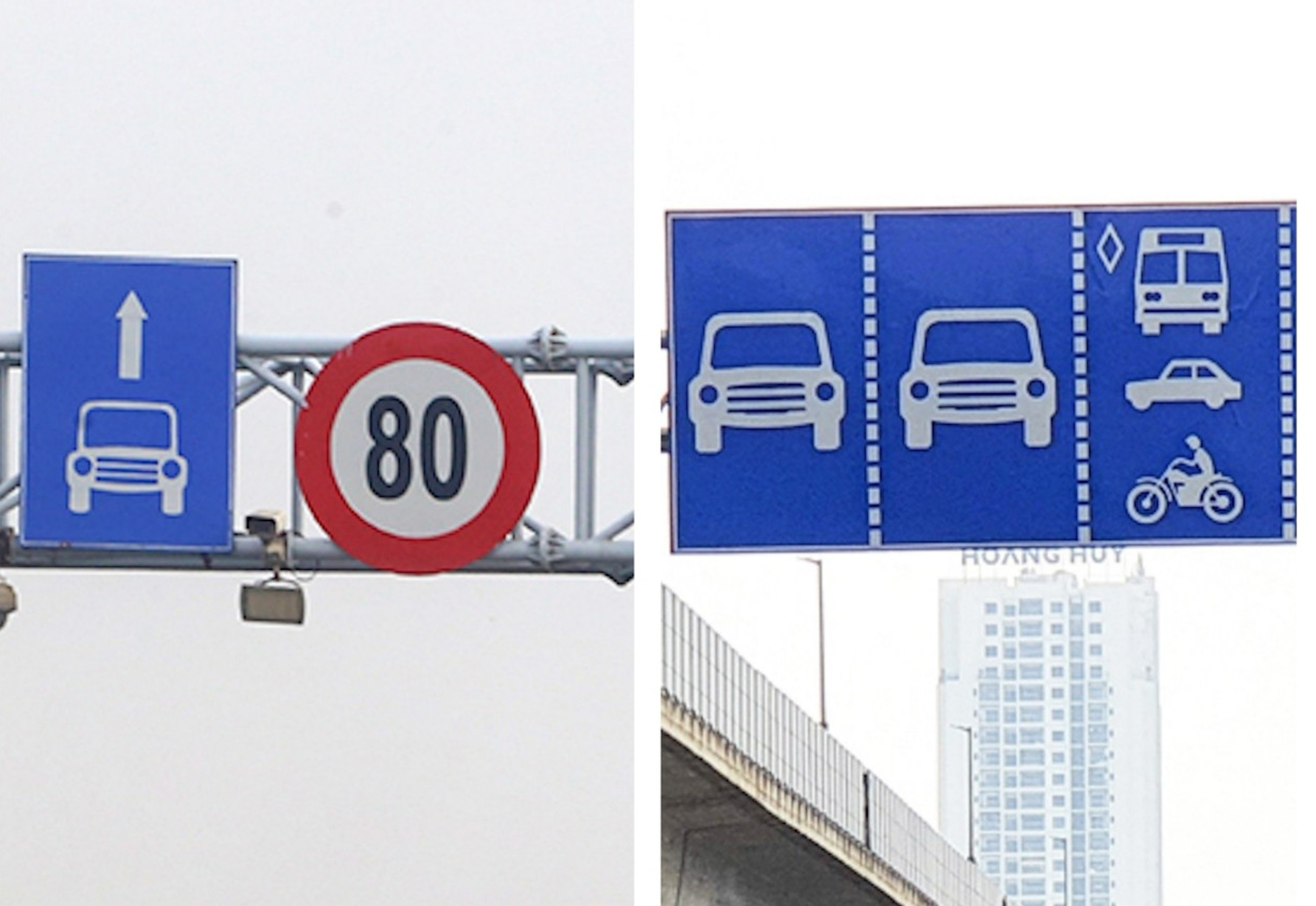 Sự khác nhau giữa biển báo R.412 và R.415