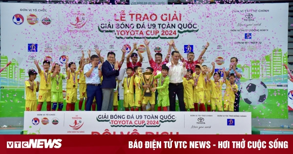 Xác định đội vô địch giải U9 toàn quốc 2024
