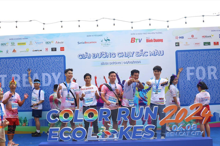 Bình Dương 24H sôi động cùng Color Run EcoLakes 2024