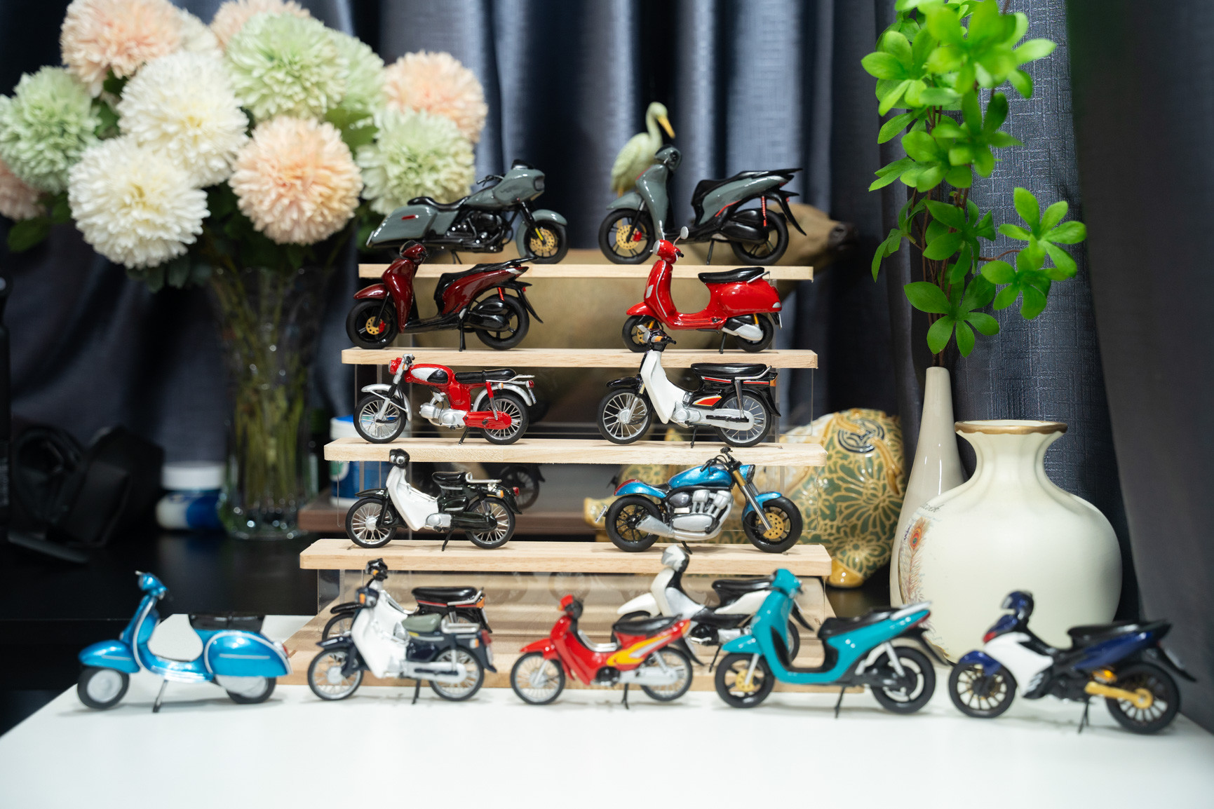 Bộ sưu tập mô hình xe máy bằng đất sét của chàng trai 9X Hà thành